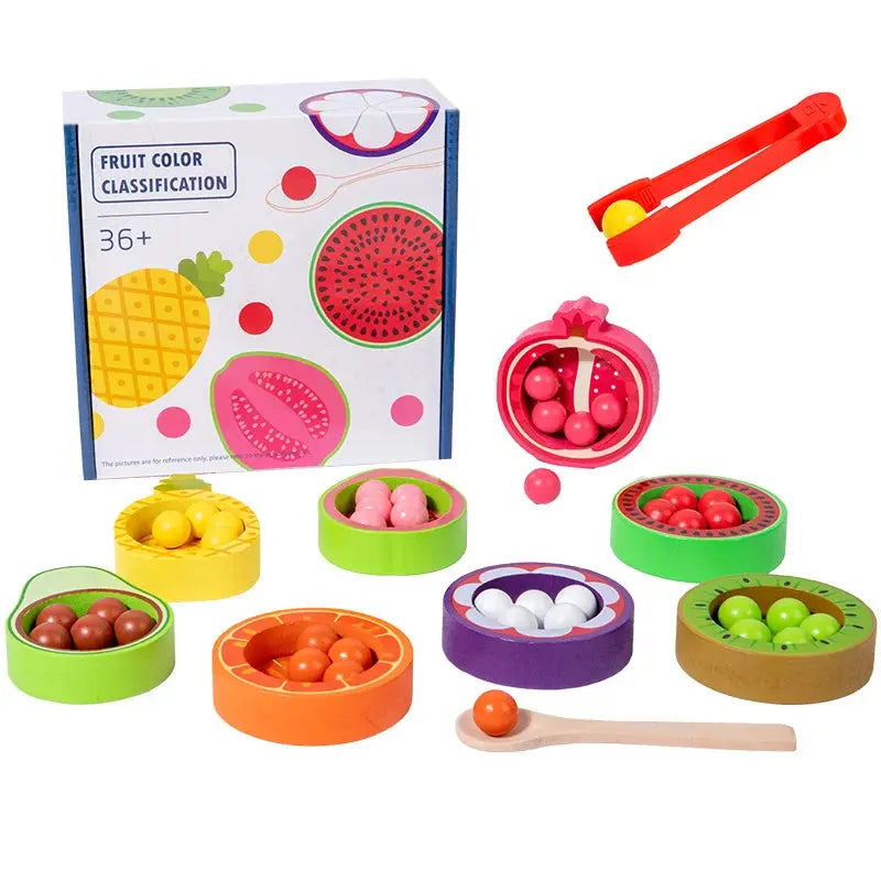 Fruit Color Sorting Toy – Montessori Learning for Ages 3+