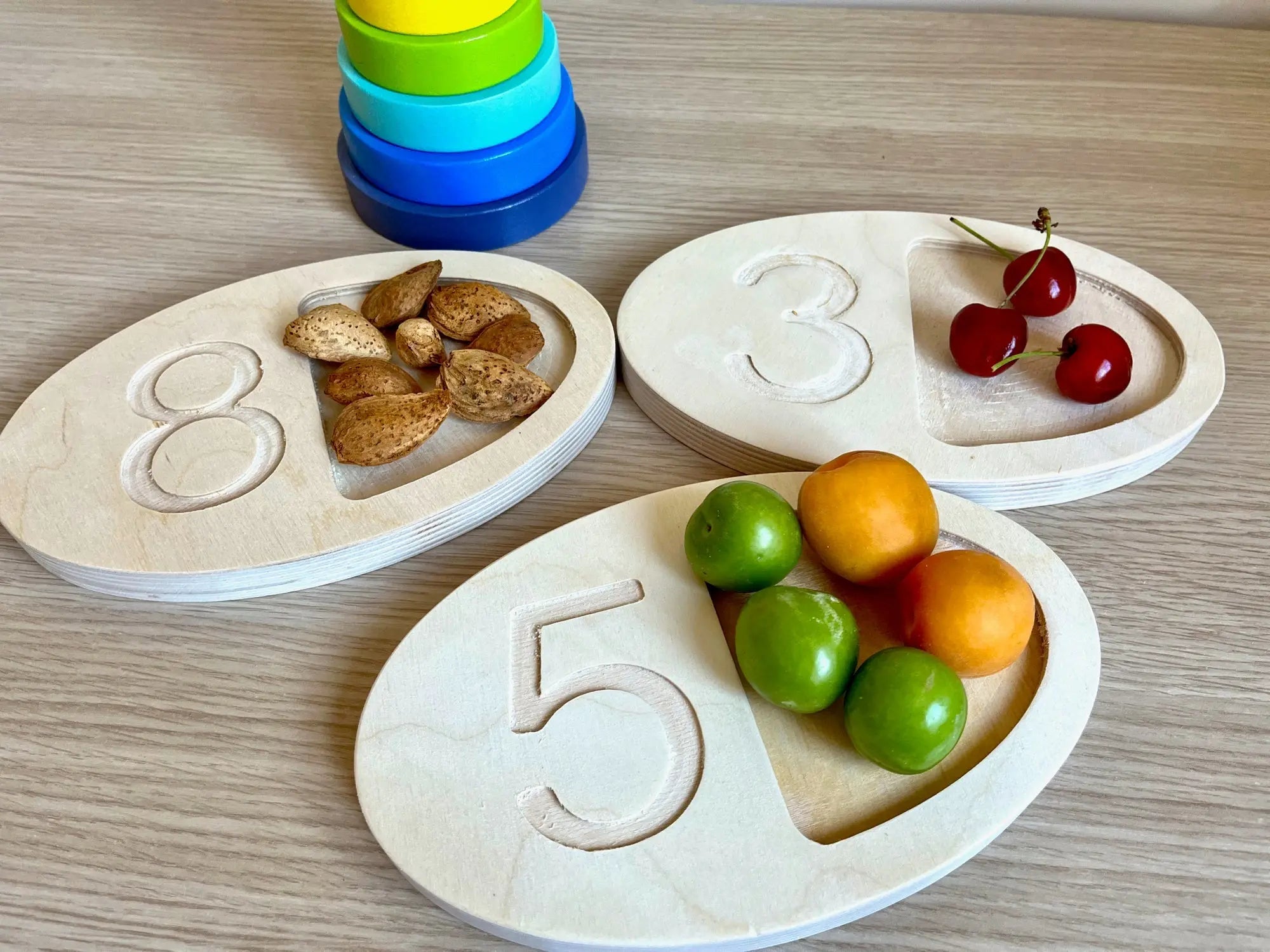 Wooden Tracing Board | Montessori Counting Toy
